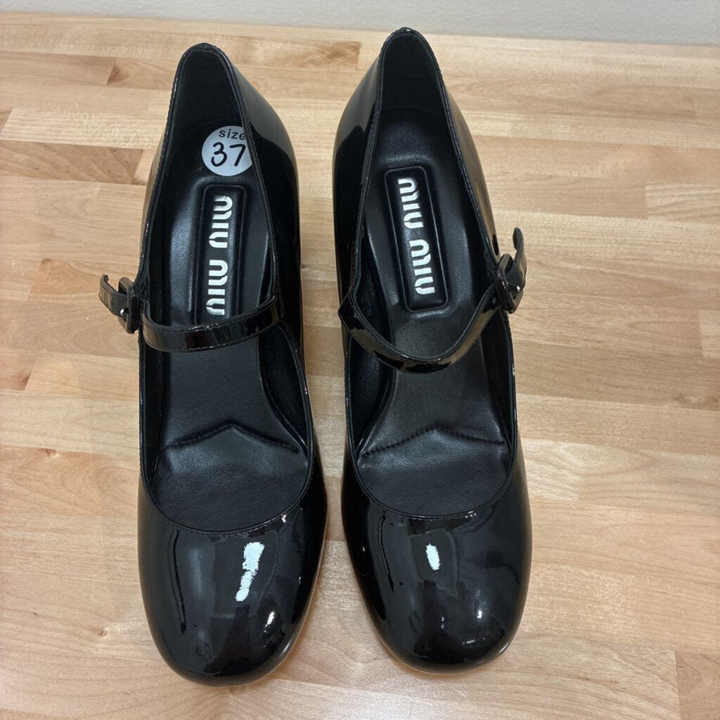 Miu Miu Patent Mary Jane Heels Size 37 – The Closet Trading Company