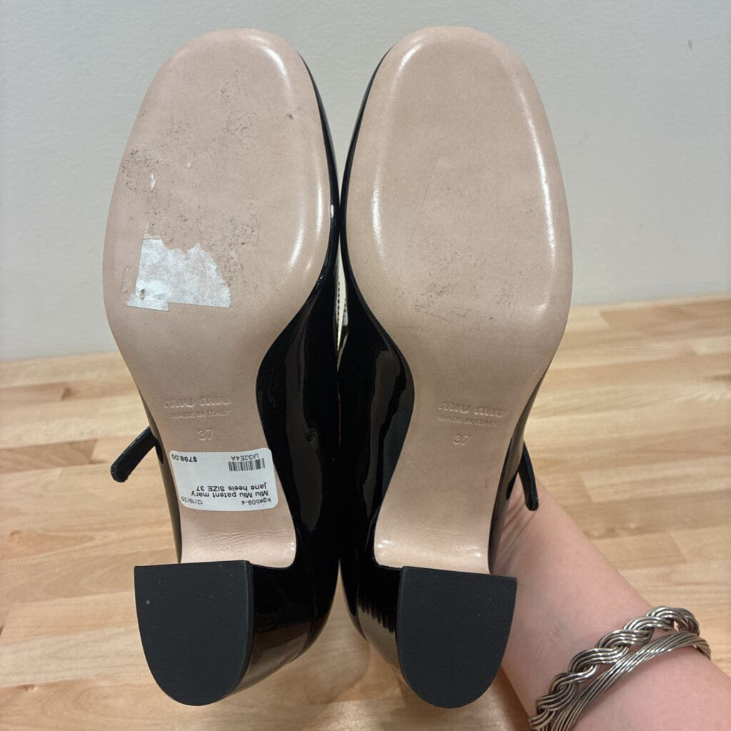 Miu Miu Patent Mary Jane Heels Size 37 – The Closet Trading Company